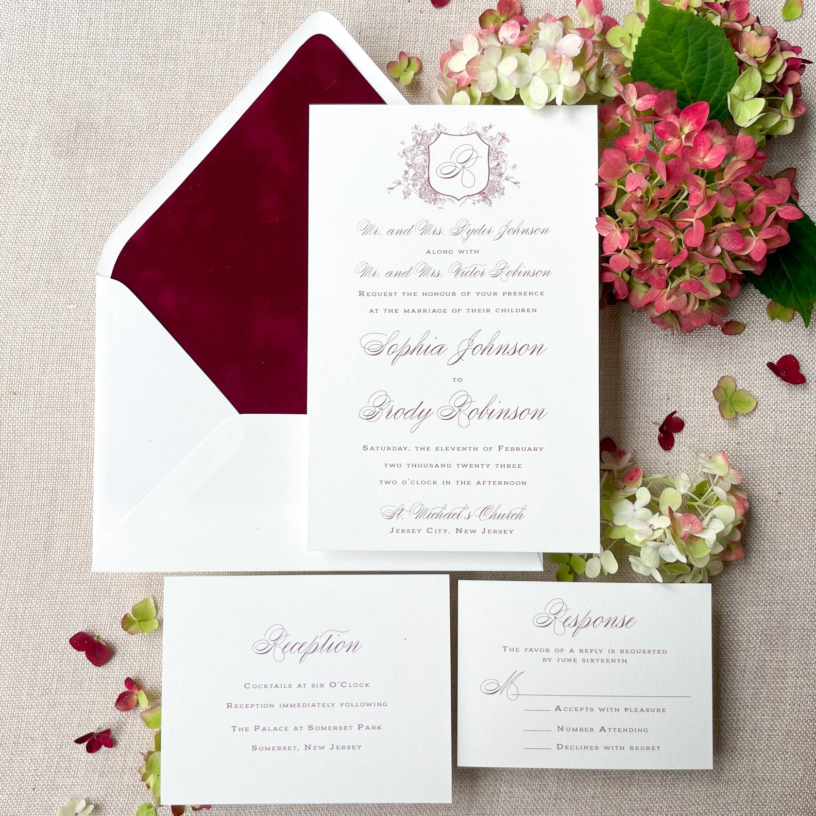 Dahlia Wedding Invitation – Bellezza Invitations