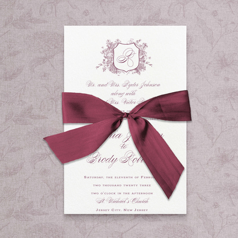 Silk Ribbon Knot – Bellezza Invitations