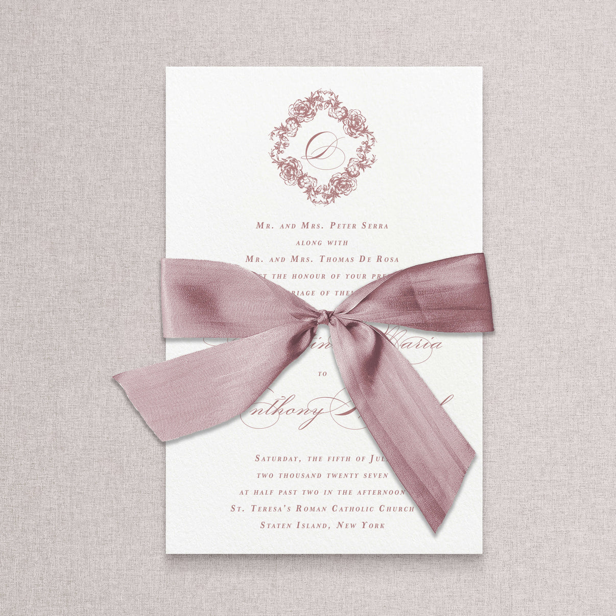 Silk Ribbon Knot – Bellezza Invitations