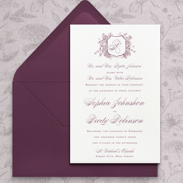 Dahlia Wedding Invitation – Bellezza Invitations