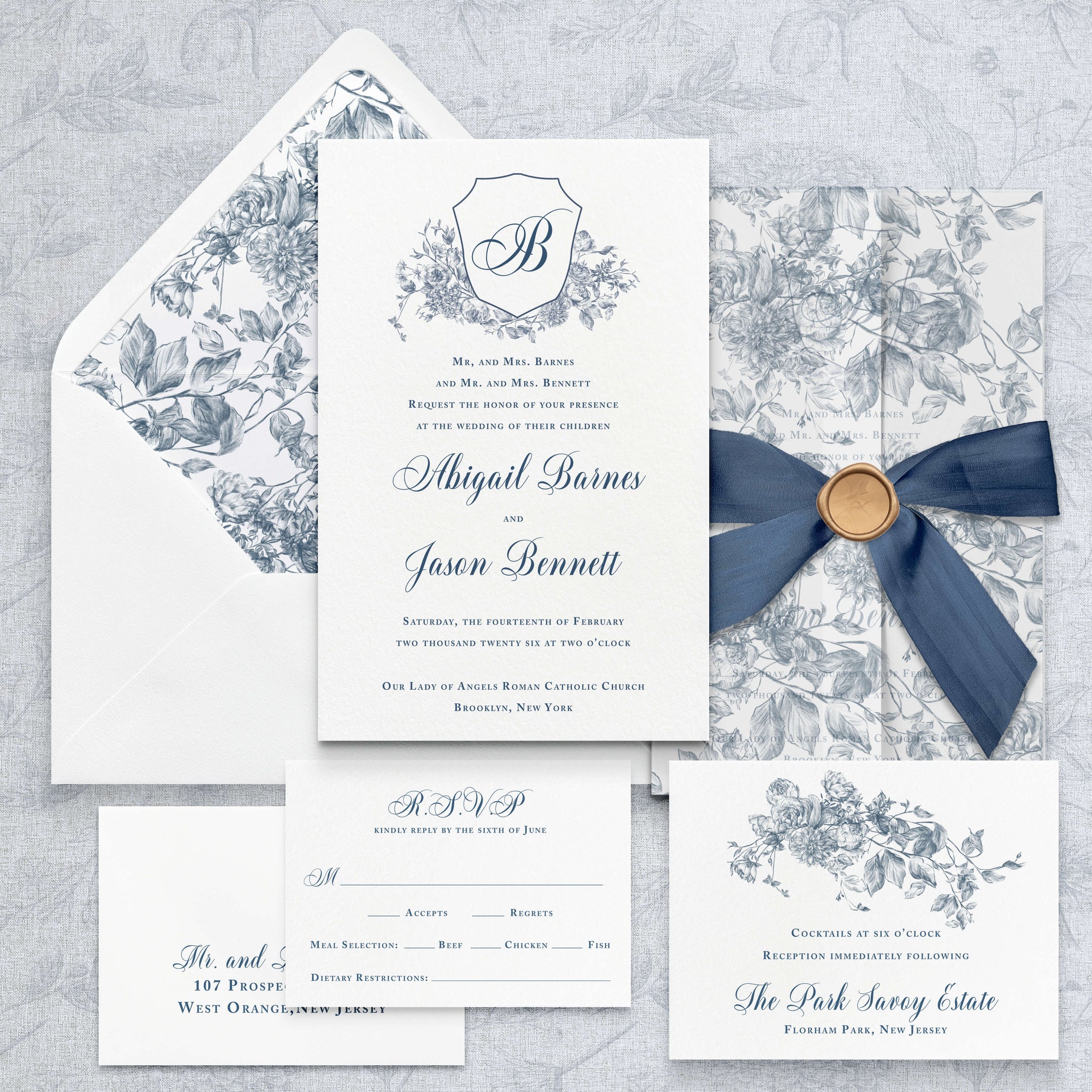 Giulia II Wedding Invitation – Bellezza Invitations